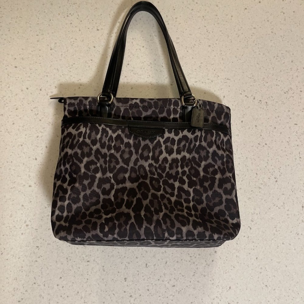 Coach Leopard Print Purse - Gem